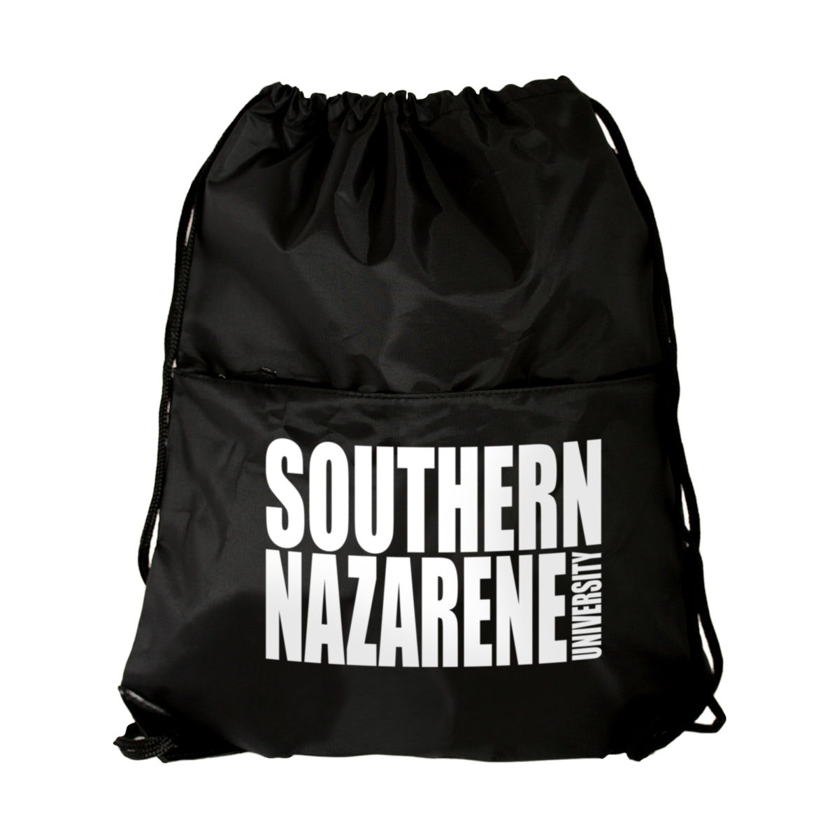 Clio Drawstring Cinch Bag, Black – Southern Nazarene Campus Store